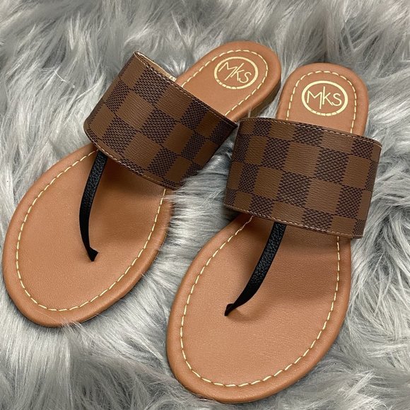 The Modern Anchor | Shoes | Almost Gone Luxury Brown Checkerboard ...